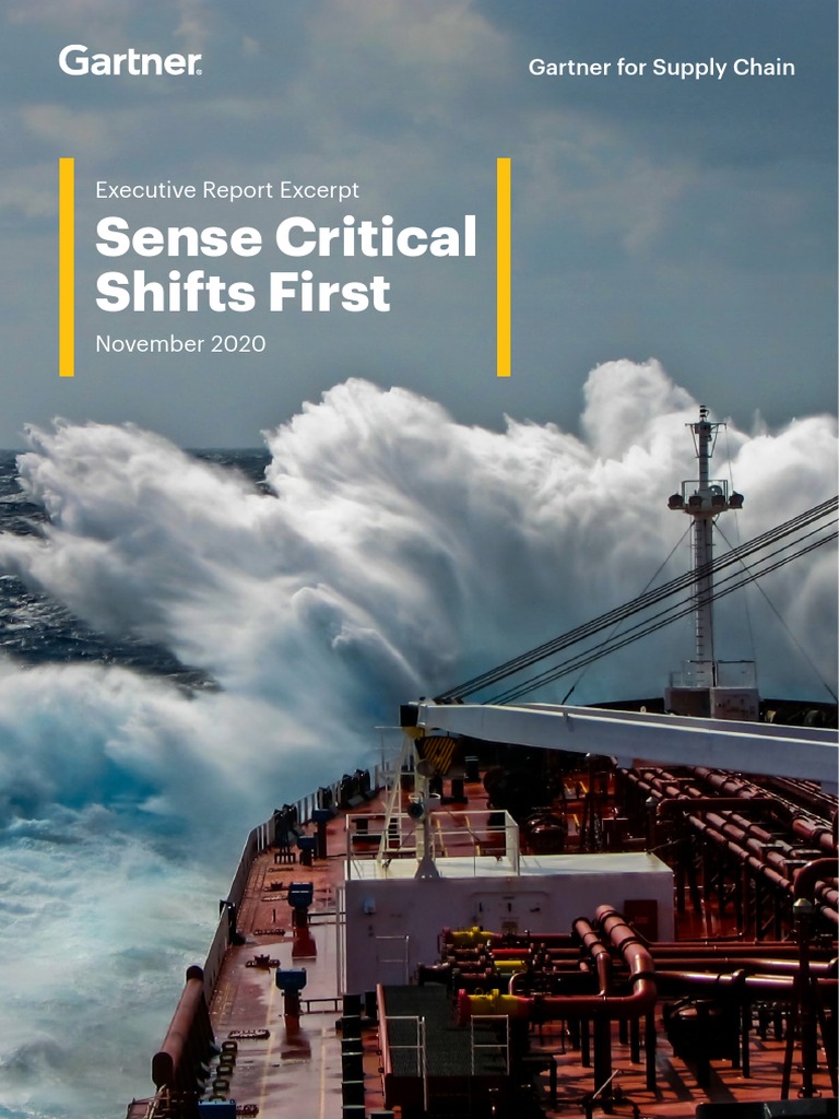 Sense Critical Shifts First: Gartner For Supply Chain | PDF | Strategic ...