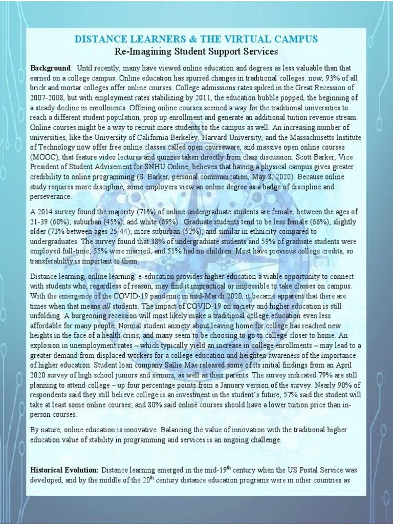 Functional Area Distance Learning Virtual Campus Handout | PDF ...