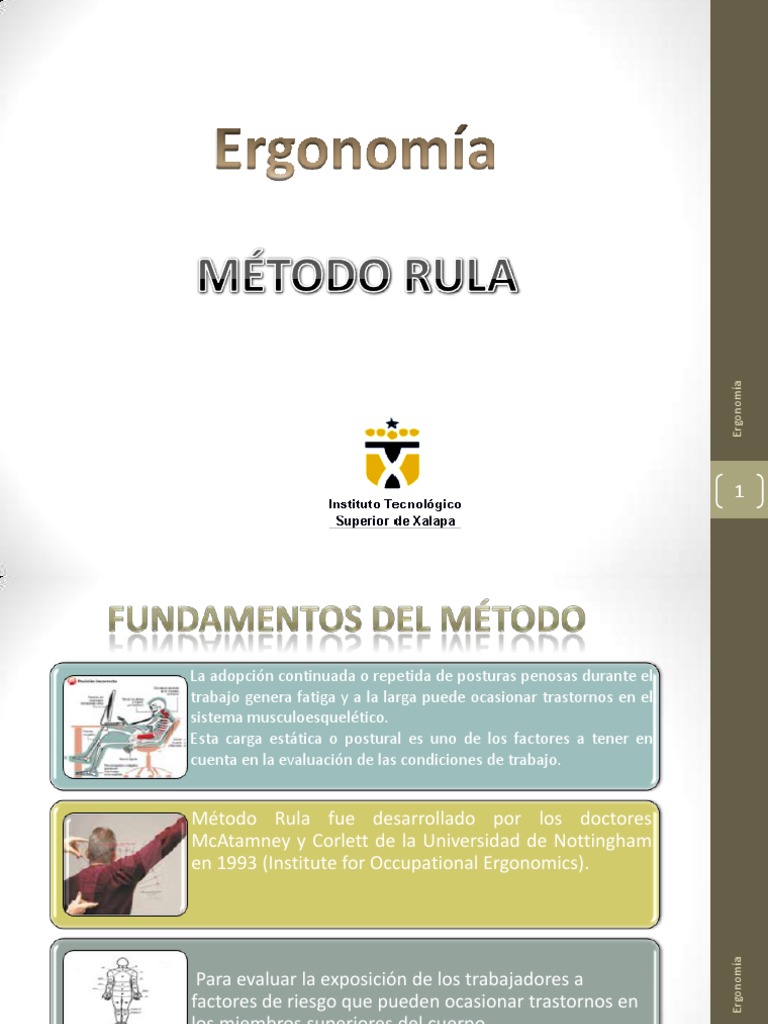 Metodo Rula 1 | PDF | Factores humanos y ergonomía | Naturaleza