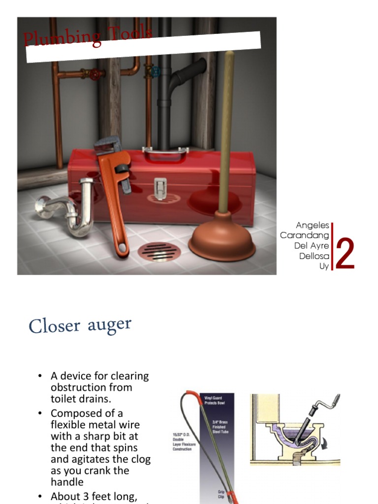 Tools of the Trade: A Guide to Common Plumbing Tools | PDF | Sink ...