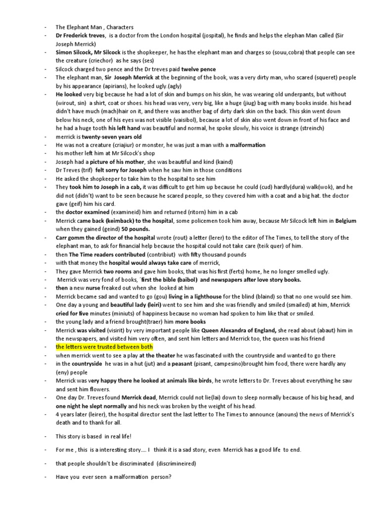 The Elephant Man | PDF