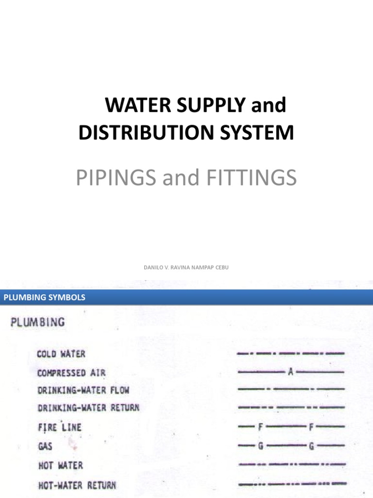 Water Supply System Components Guide | PDF | Valve | Tools