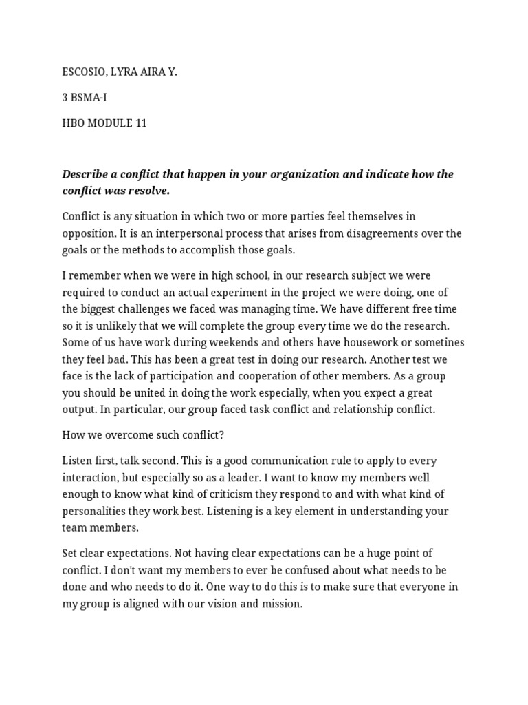 Escosio Hbo (Module 11) | PDF | Goal | Social Psychology