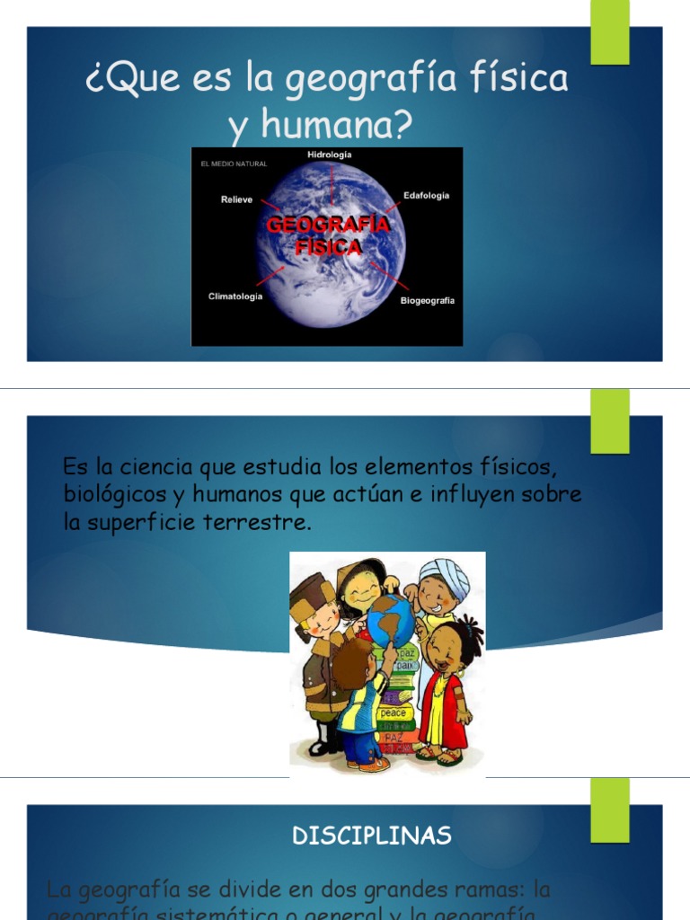 Que Es La Geografía Física y Humana | PDF | Geografía | Geografía Física