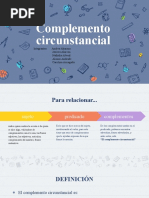 Complemento Circunstancial | PDF | Verbo | Adverbio