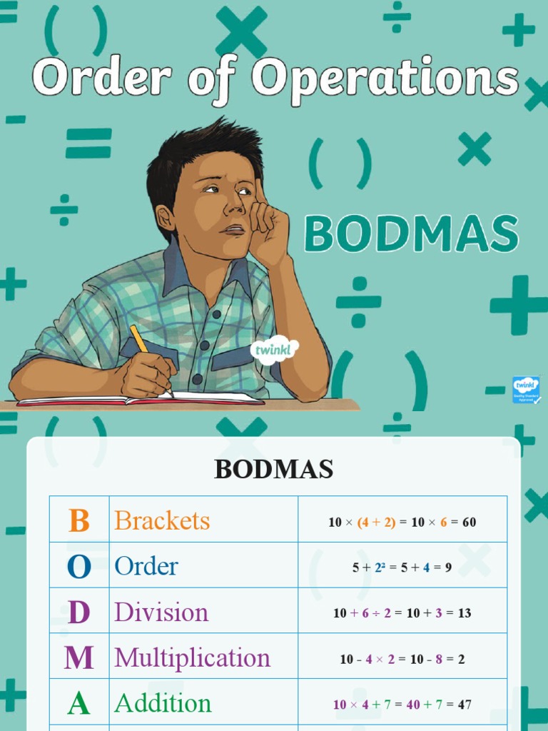 Cfe2 M 276 Order of Operations Bodmas ks2 Powerpoint - Ver - 4 | PDF ...