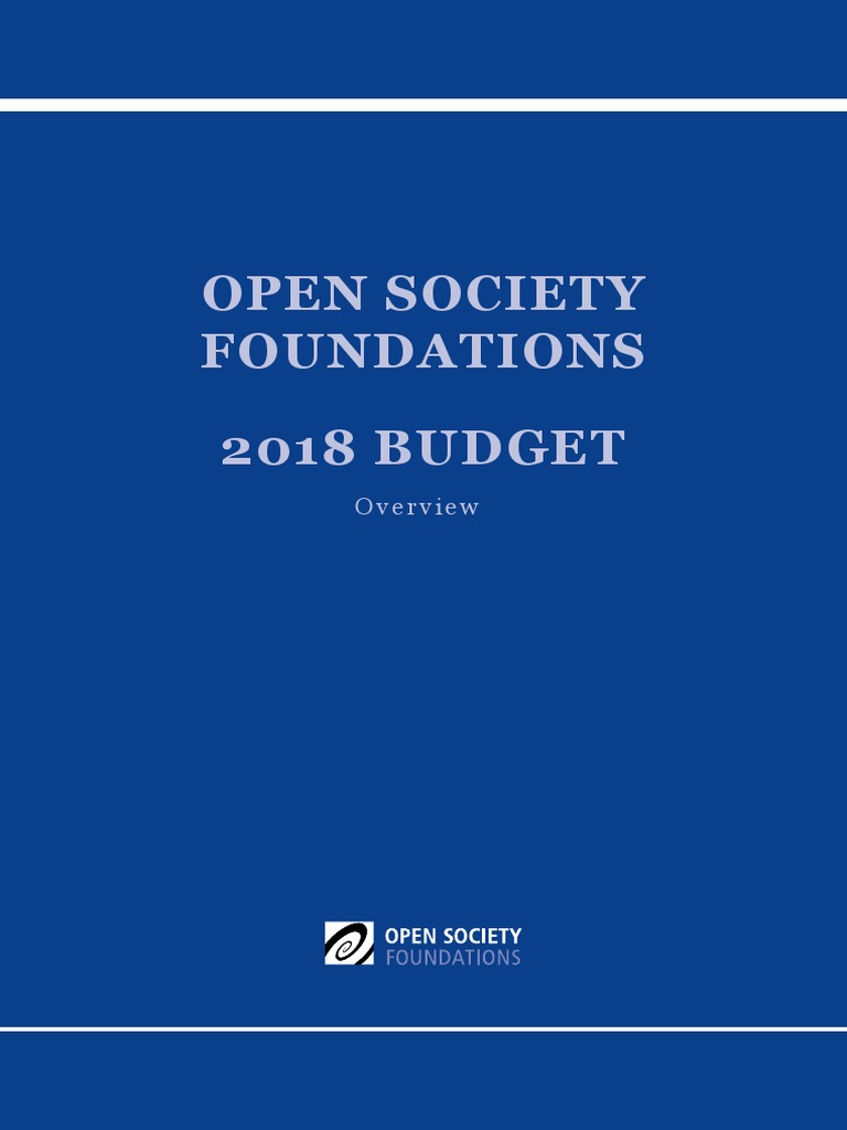 Open Society Foundations 2018-11-07 Budget Overview | PDF | Open ...