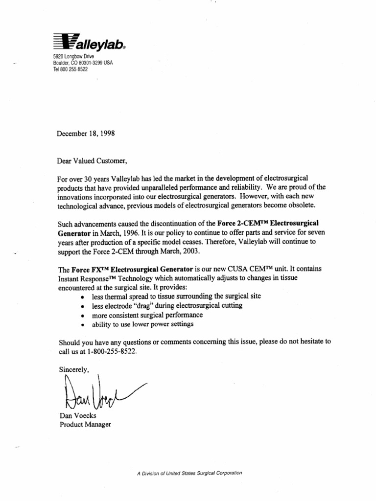 Force 2 CEM Obsolete Letter | PDF