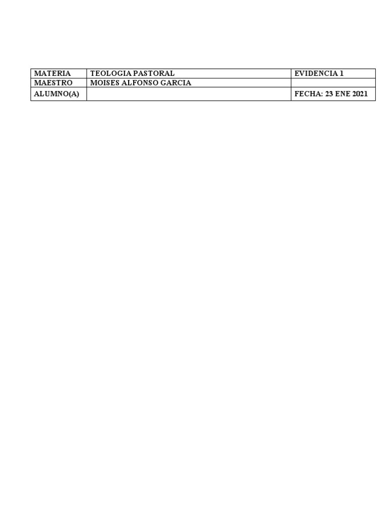 Examinate 1 | PDF | Sermón | Biblia