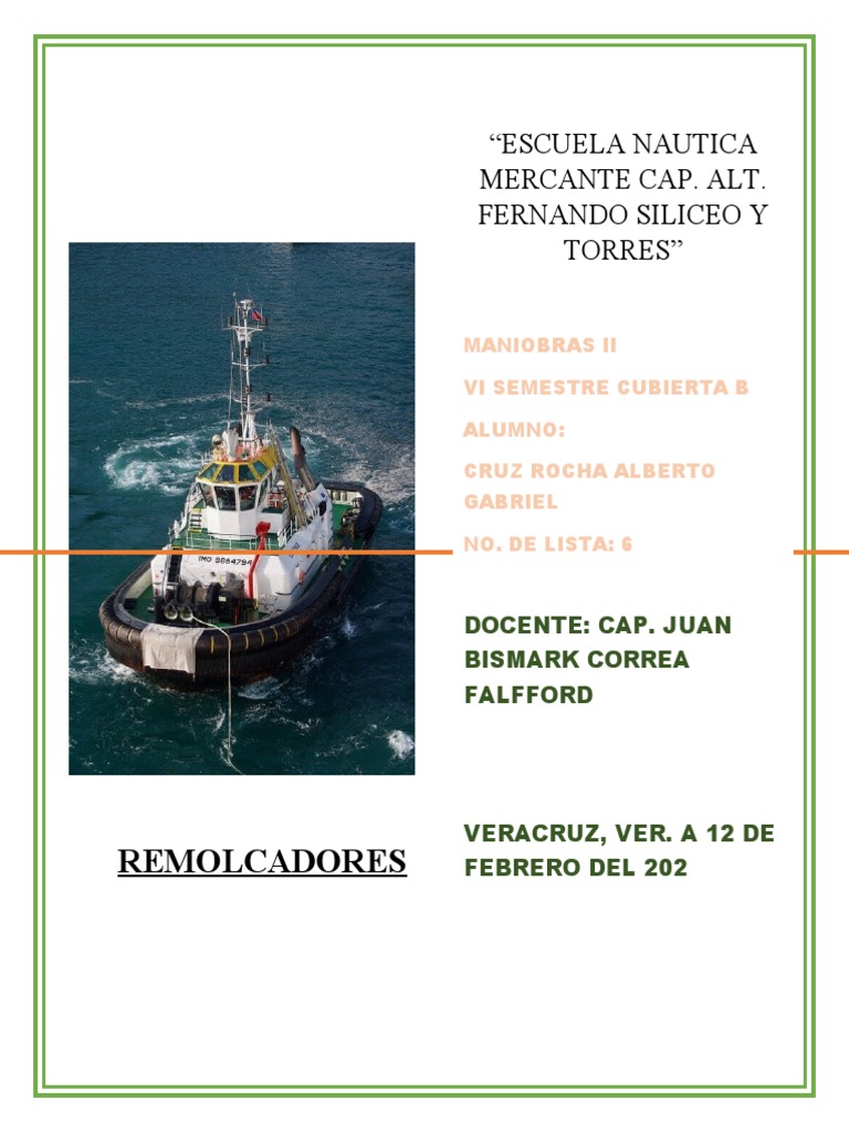 Remolcadores Cruz Rocha | PDF | Remolcador | Buques
