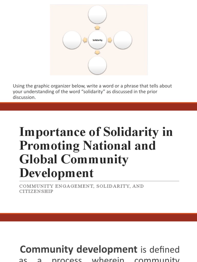 Lesson 6 Importance of Solidarity | PDF | International Development ...