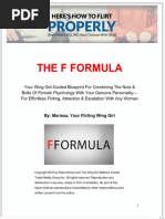 The F Formula by Marni Kinrys | PDF