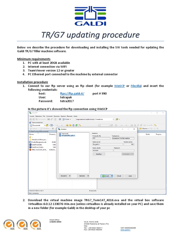 Aggiornamento Macchine Tetra Pak | PDF | File Transfer Protocol ...