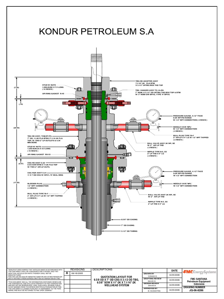 Well Head 2M Single | PDF | Equipment | Gas Technologies