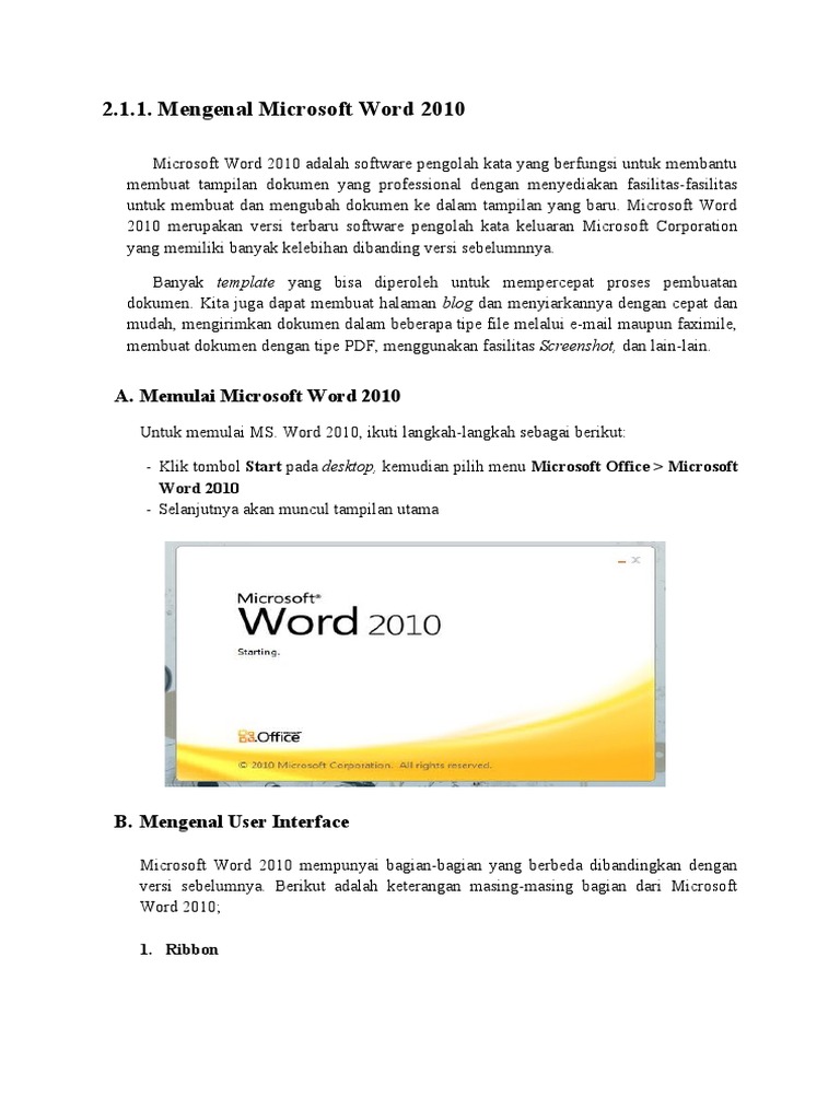 Mengenal Microsoft Word | PDF