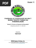 4TH QUARTER Module PAGBASA-PAGSUSURI (Week1&2) | PDF