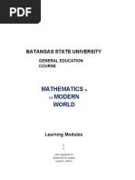 Ged 102 Mathematics in The Modern World Module PDF | PDF | Pattern | Symmetry
