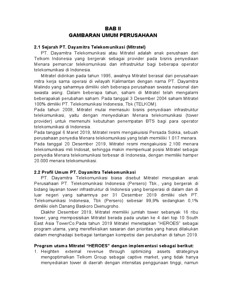 BAB II - Laporan Magang | PDF