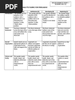 Reflection Paper Rubric: Criteria Exemplar (4) Satisfactory (3) Developing (2) Beginning | PDF ...