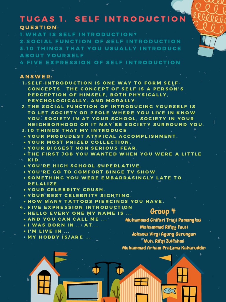 Self-Introduction Guide | PDF