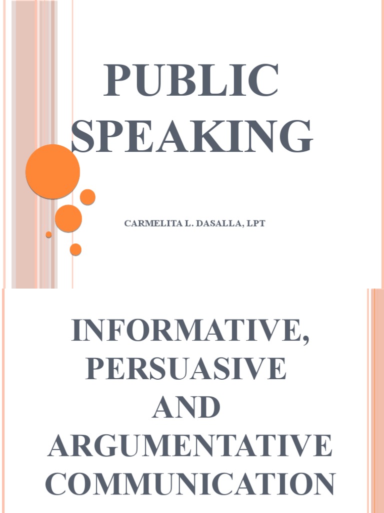 Types of Public Speaking Delivery Methods and Their Characteristics ...