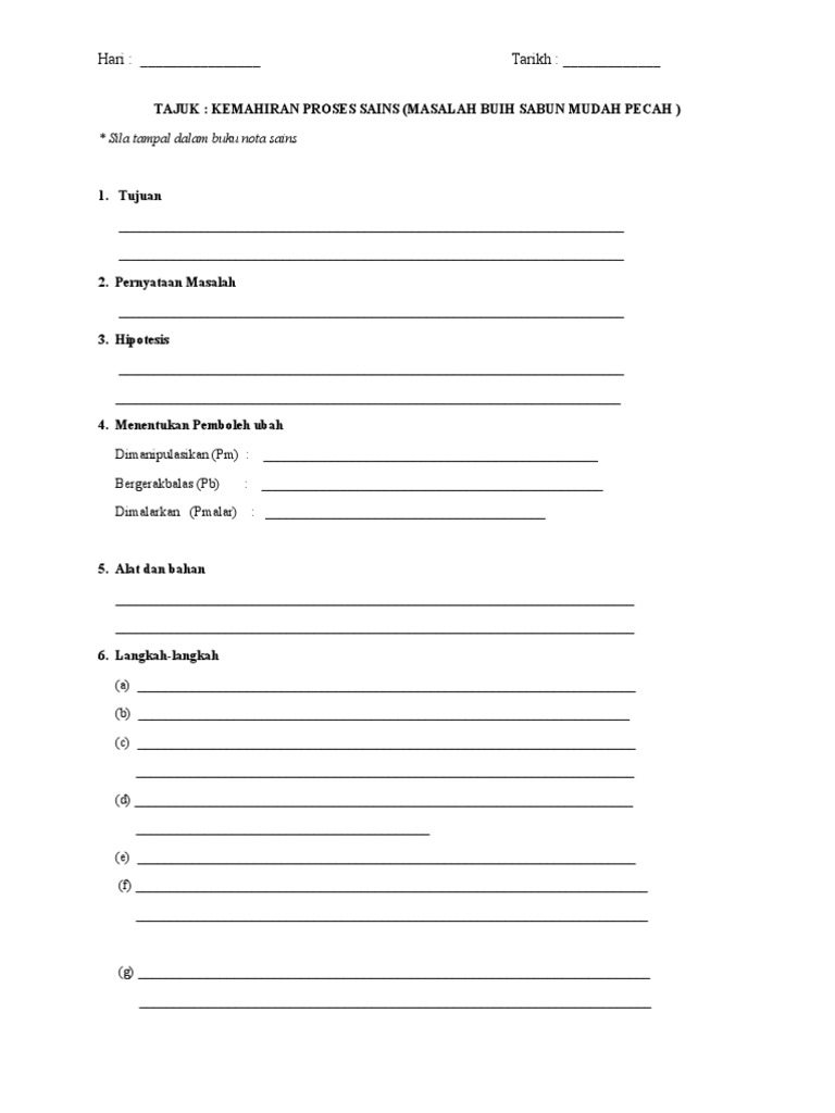 Eksperimen KPS Unit 1 | PDF