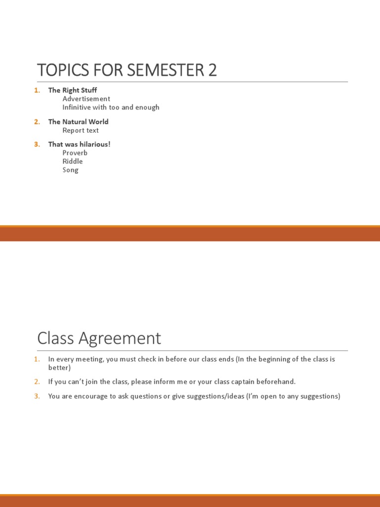 Class Agreement | PDF | Career & Growth | Language Arts & Discipline
