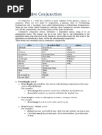 Conjunctions in English | PDF | Grammar | Semantics