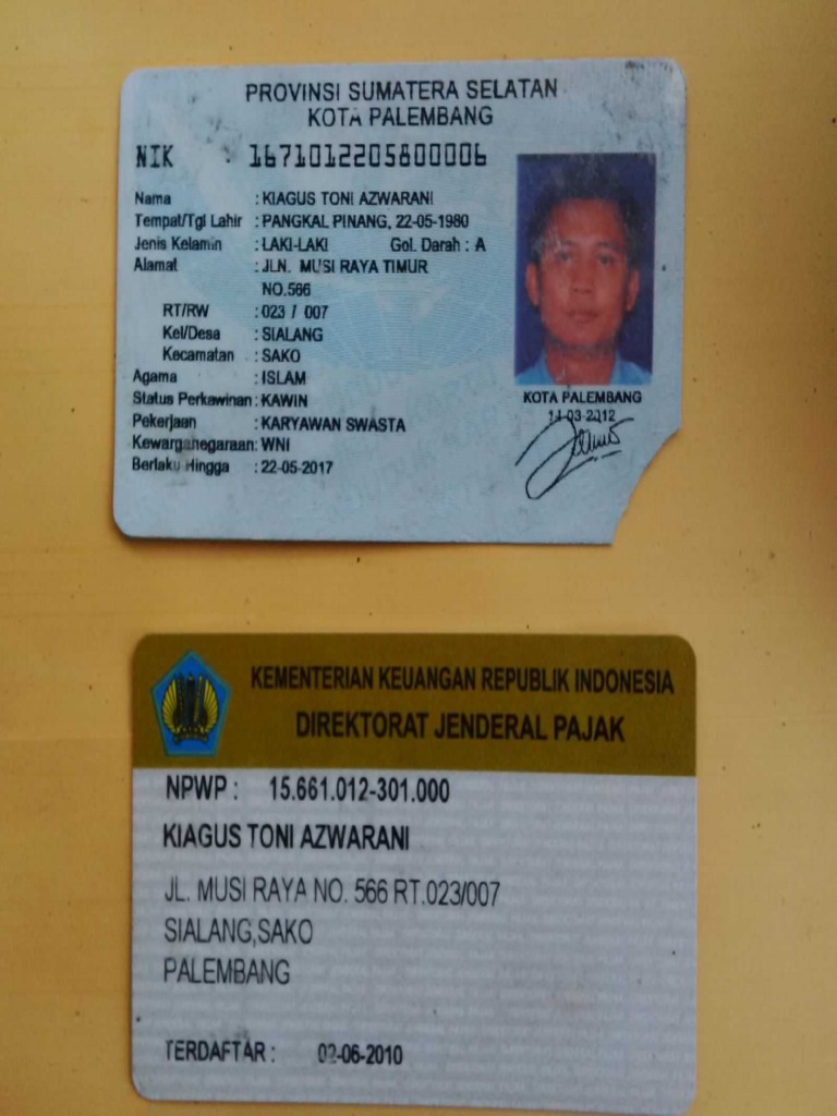 KTP Pengurus - FDP | PDF