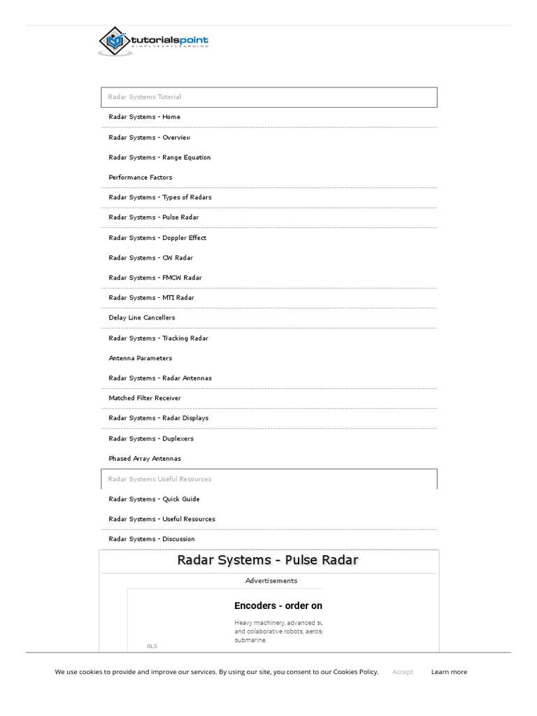 Radar Systems Pulse Radar | PDF | Radar | Detector (Radio)