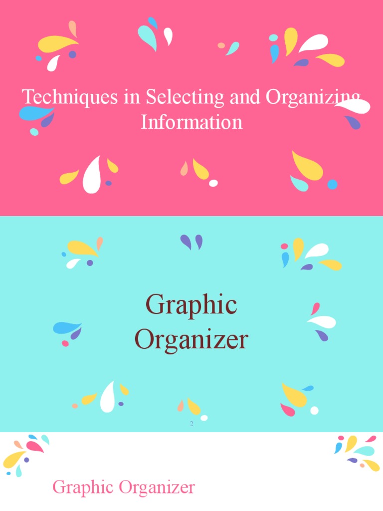 Techniques in Selecting and Organizing Information | PDF