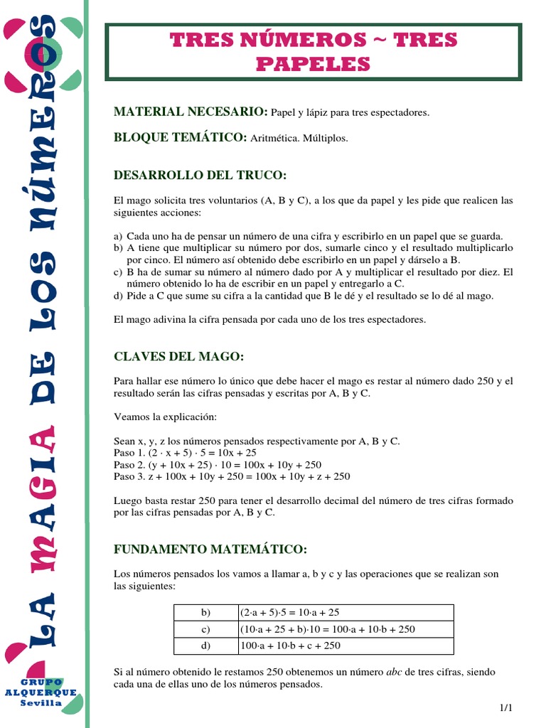 Truco Mate | Descargar gratis PDF | Sustracción | Objetos matemáticos