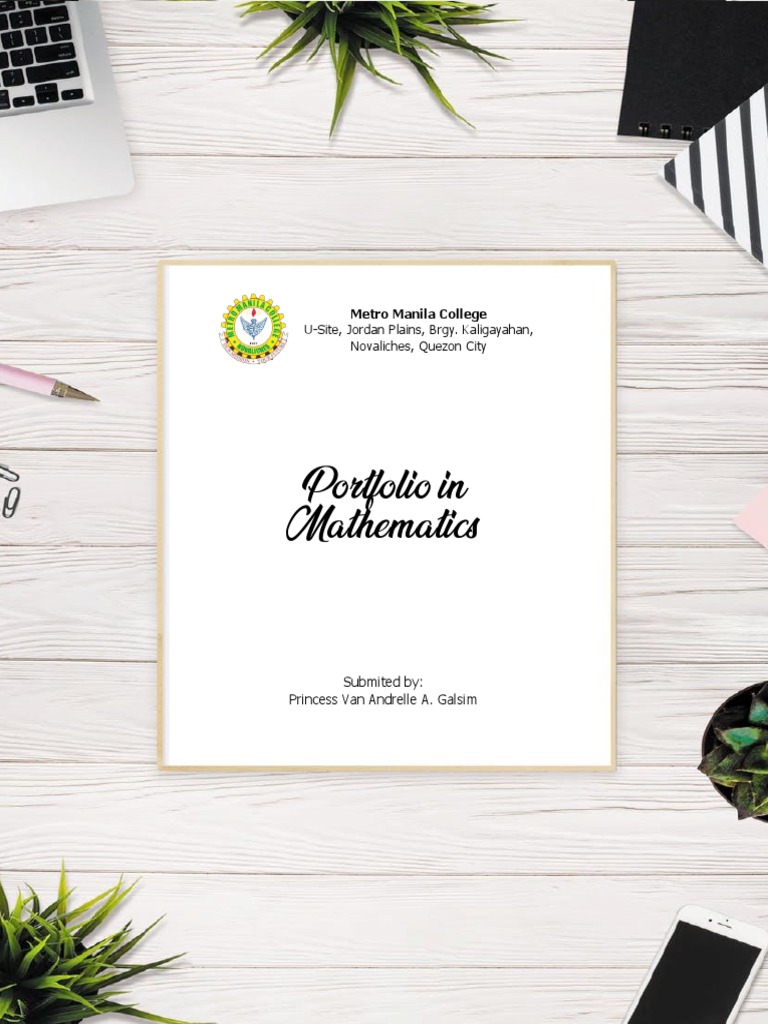 Portfolio in Mathematics | PDF | Teaching Mathematics | Science