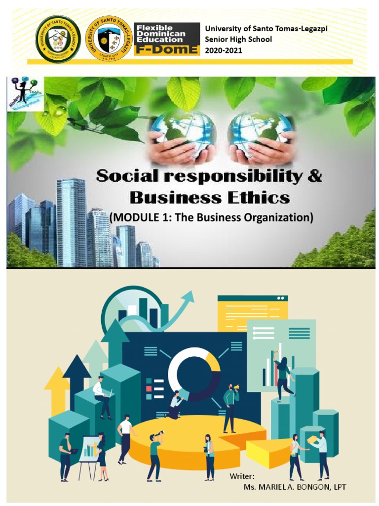Business Ethics Module 1 | PDF | Partnership | Corporations