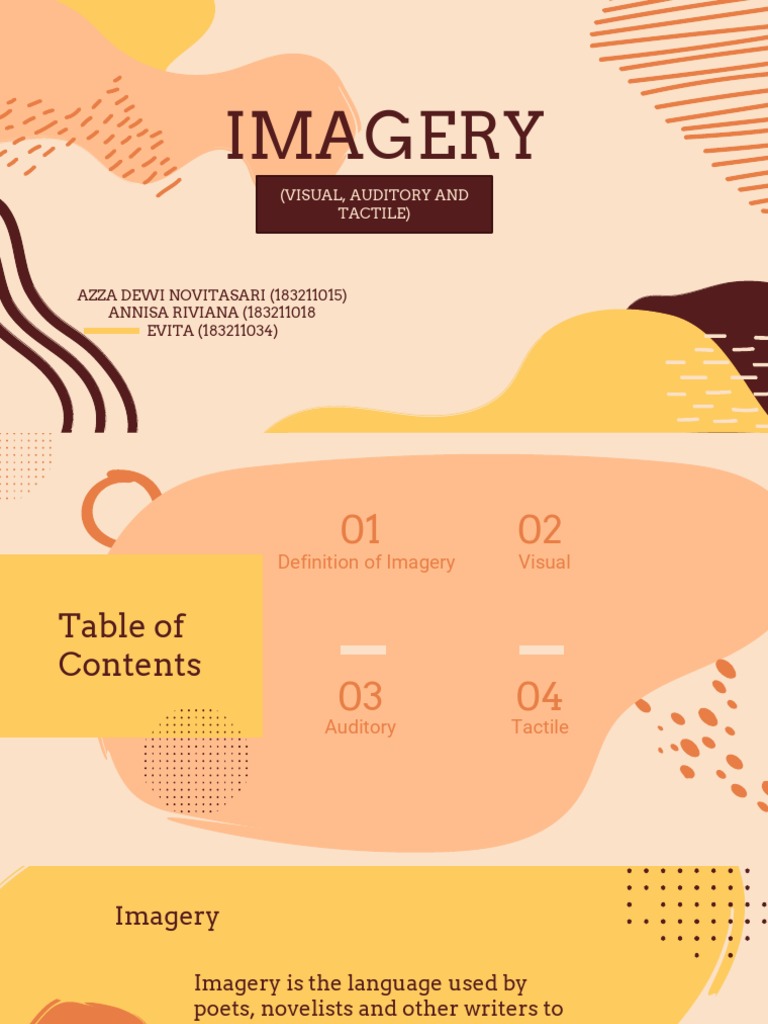 Imagery (Visual, Tactile, Auditory) | PDF | Senses | Sound