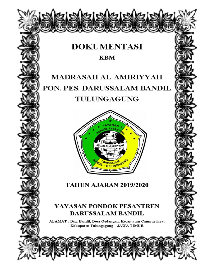 Cover Dokumentasi KBM Madin | PDF