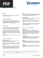 Understanding Paint Thinner Types | PDF