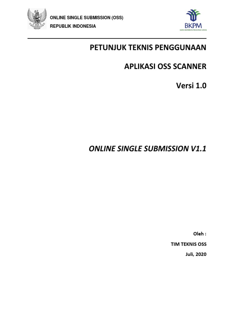 Petunjuk Teknis Penggunaan Aplikasi OSS SCANNER v10 | PDF