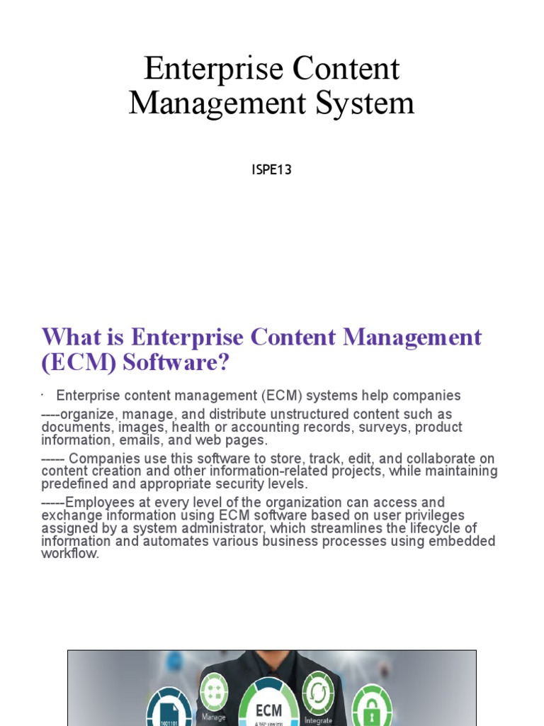 Enterprise Content Management System | PDF | Web Application | World ...