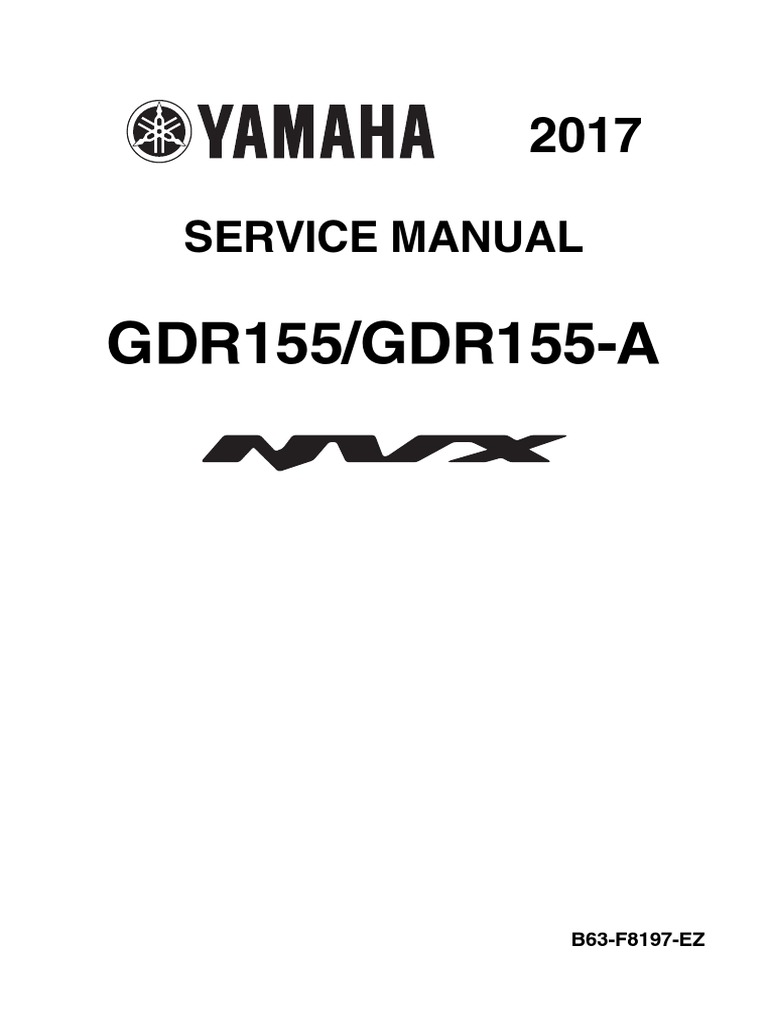 Yamaha Workshop Manual | PDF | Motor Oil | Engine Technology