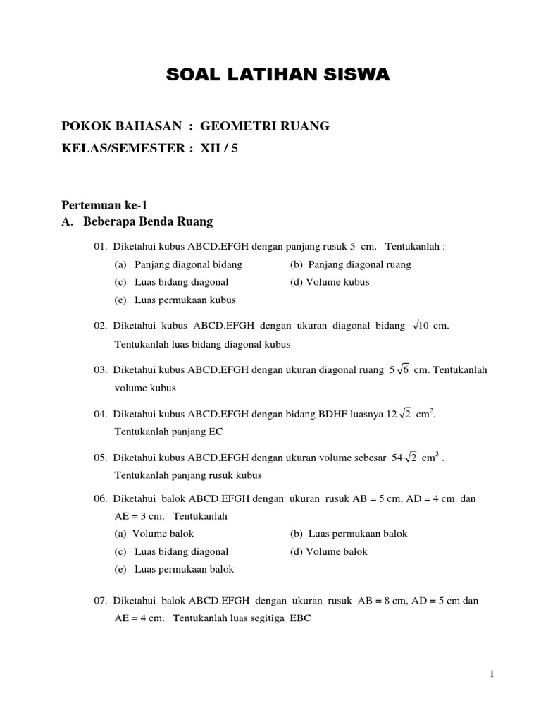 Geometri Ruang Pdf