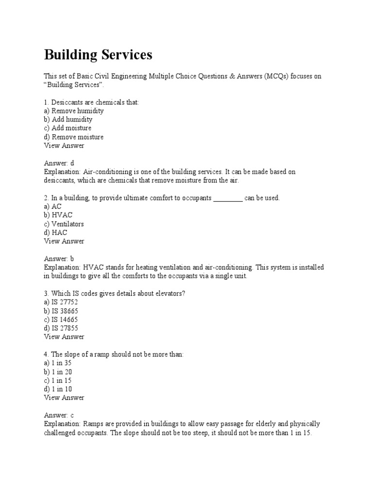 Building Services | PDF