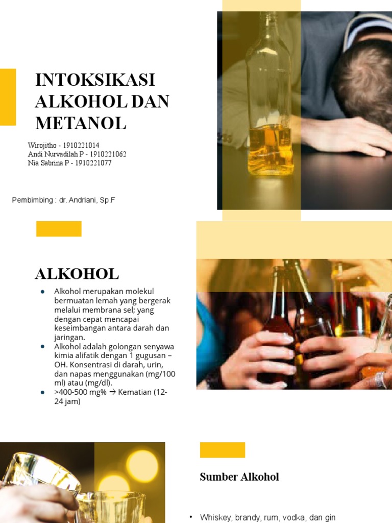 INTOKSIKASI ALKOHOL DAN METHANOL Fix | PDF