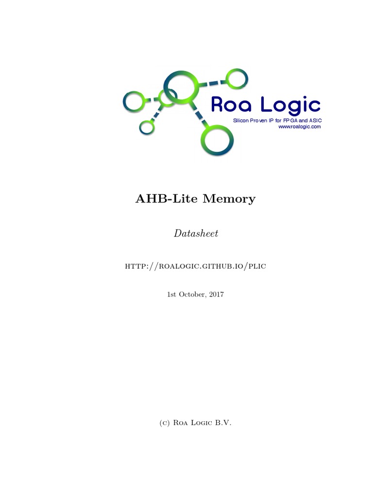 AHB-Lite Memory IP Overview | PDF | Input/Output | Parameter (Computer ...