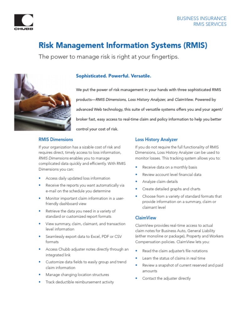 Risk Management Information Systems (RMIS) Risk Management Information ...