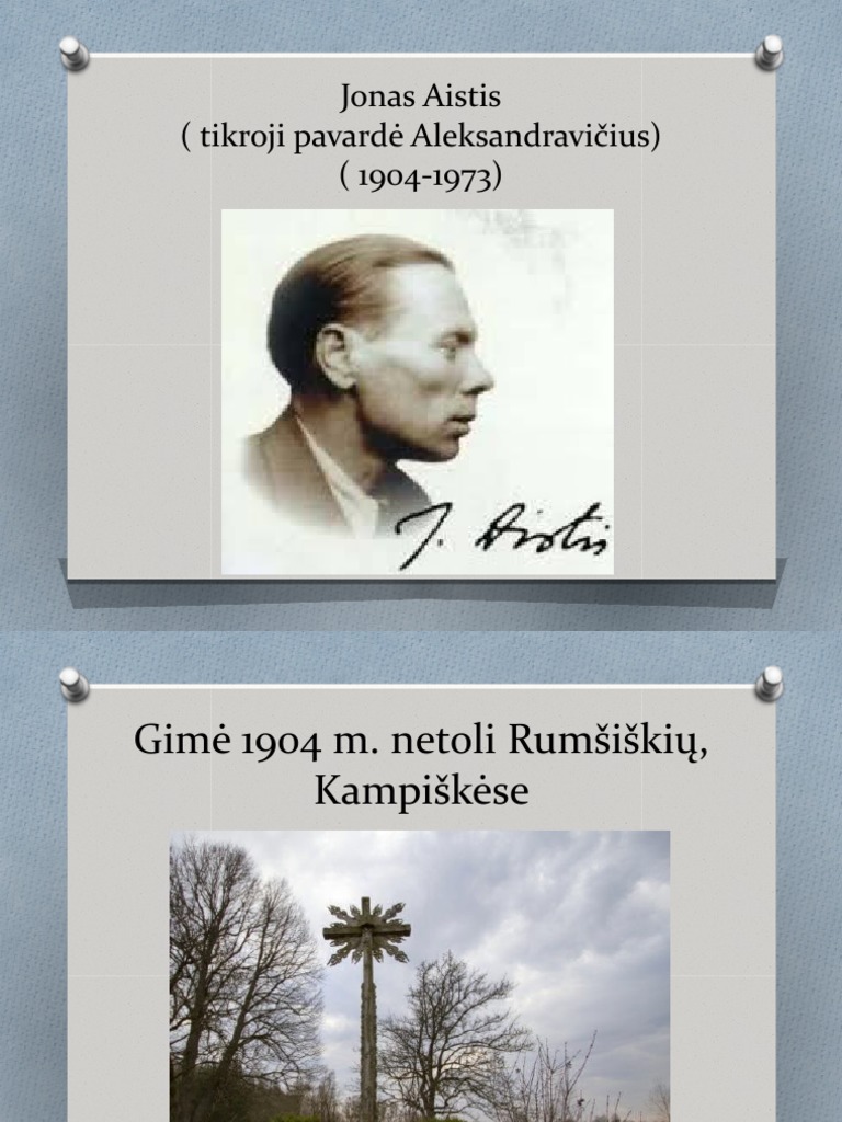 Jonas Aistis | PDF