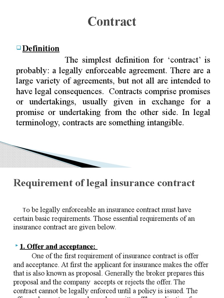 3 Insurance Contract and Parts-1 | PDF | Deductible | Insurance