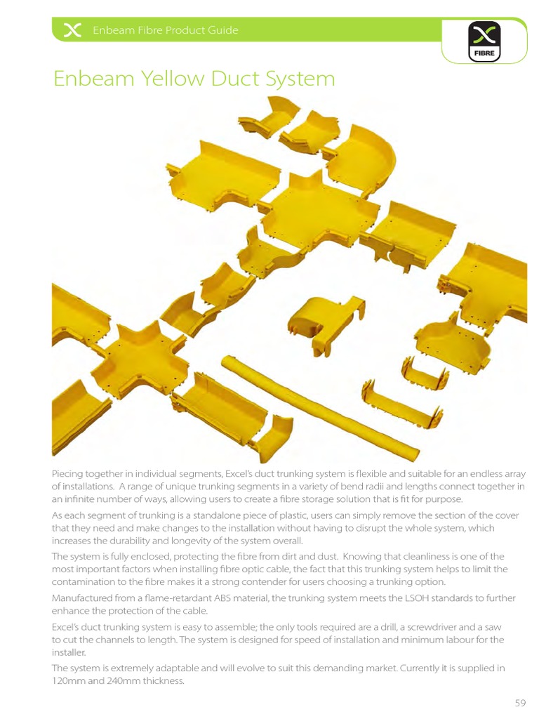 Enbeam Yellow Duct System: Enbeam Fibre Product Guide | PDF | Optical ...