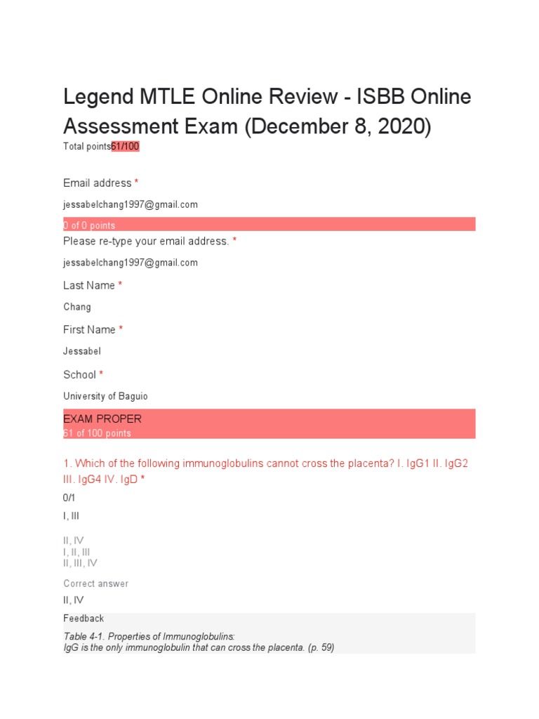 Online Review Exam ISBB | PDF | Serology | Immune System