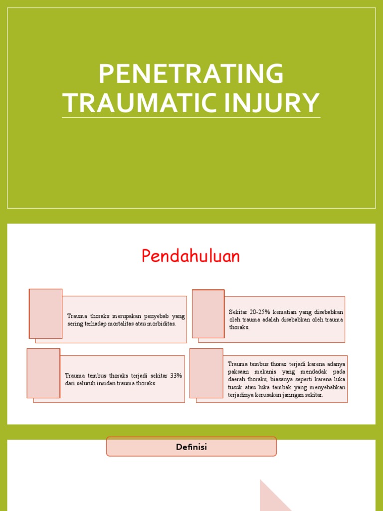 Penetrating Traumatic Injury | PDF